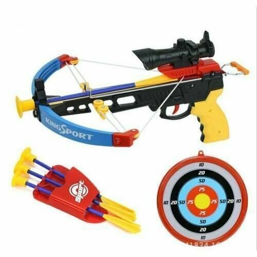 Игрушка Арбалет ( Средний 52см.) со стрелами и оптическим прицелом, 35881К-1