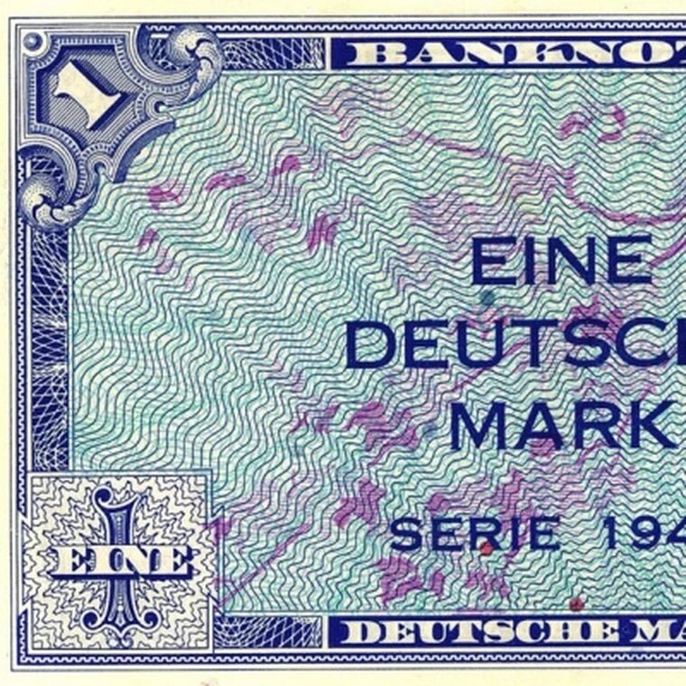 1 марка 1948 года Германия, сувенирная копия, банкноты и купюры редкие коллекционные