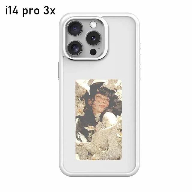 Чехол с экраном и электронными чернилами(iphone 14 pro white (3х))