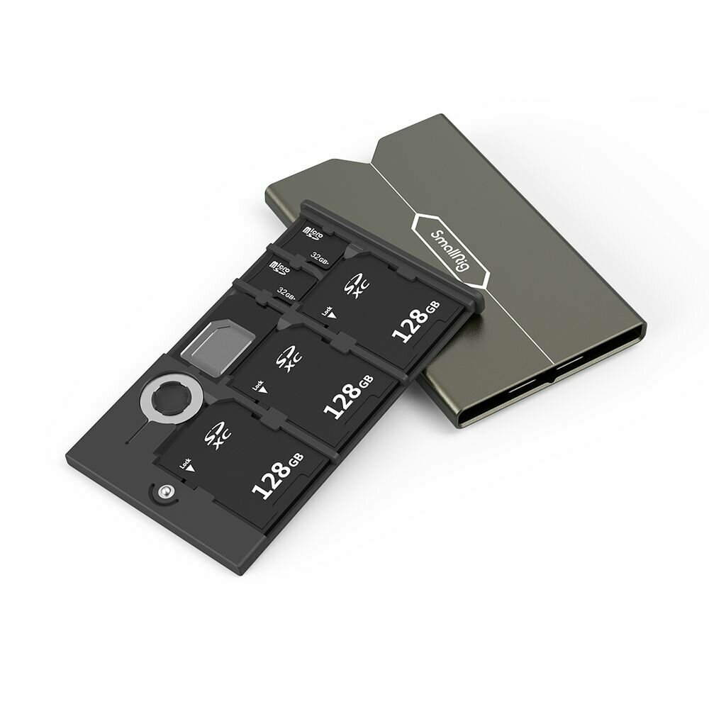 Жесткий кейс для хранения карт памяти и сим карт SmallRig 2832B Memory Card Case