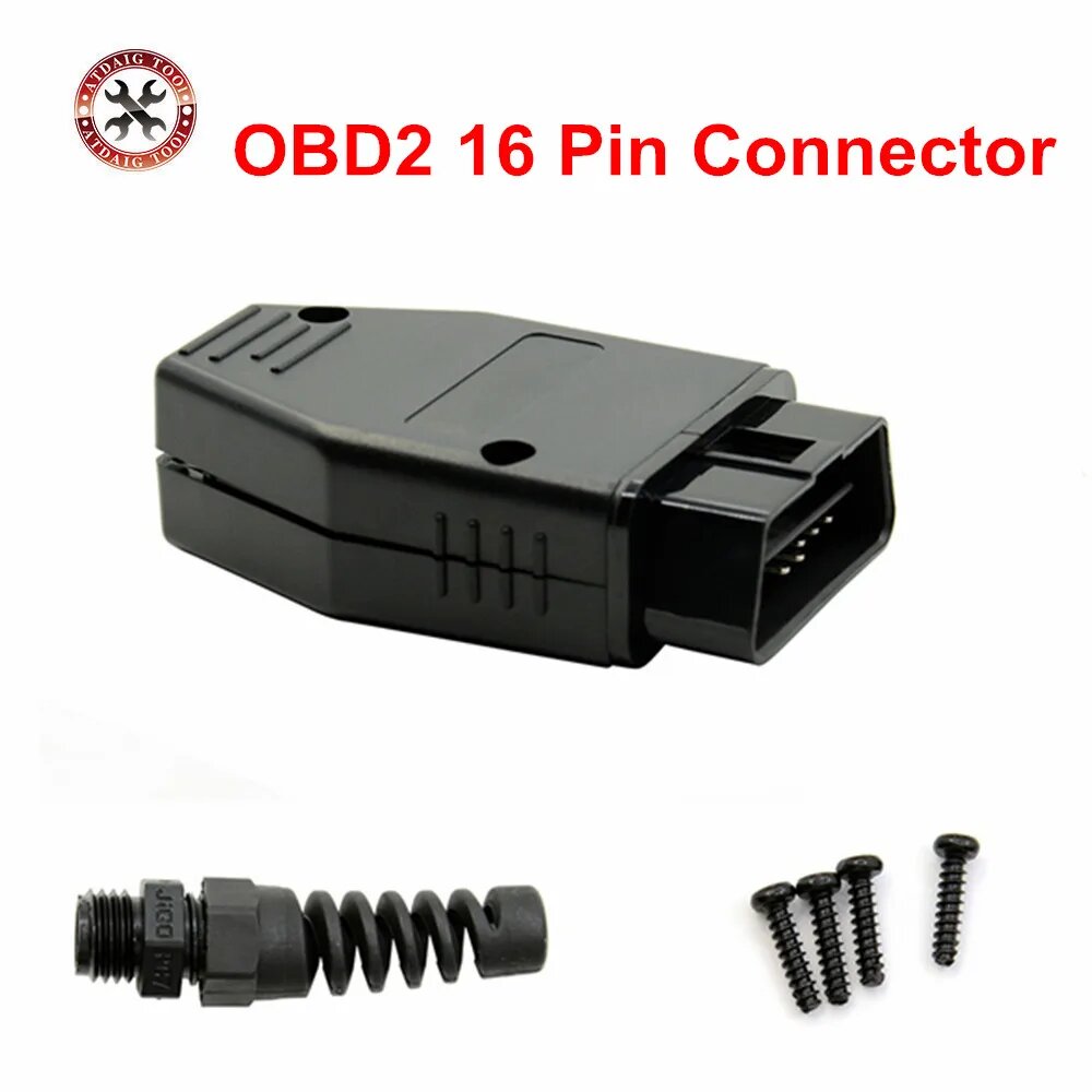 Разъем OBD2 (16-контактный) J1962, адаптер OBDII