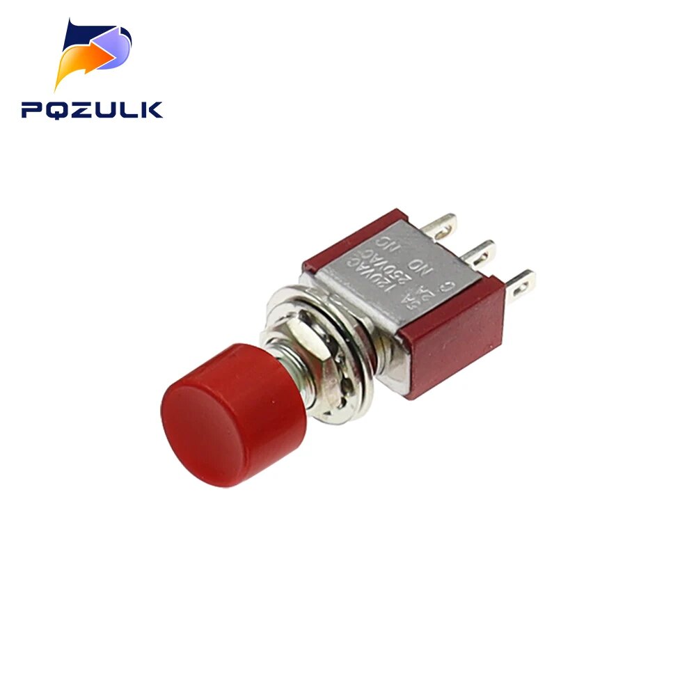 PQZULK Переключатель мгновенный красный 3Pin