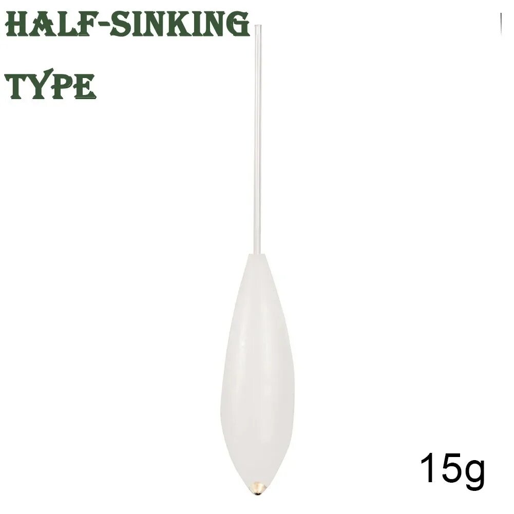Прозрачные тонущие поплавки Pesca акрил 5-50 г Half-sinking 15g
