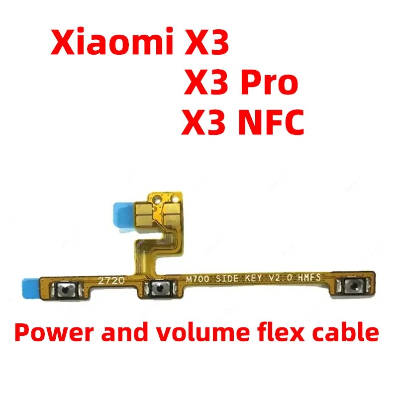 Для Xiaomi poco x3 pro x3 nfc УКЛ. Выкл. Громкость камеры, кнопка переключения, замена гибкого кабеля 1 pcs