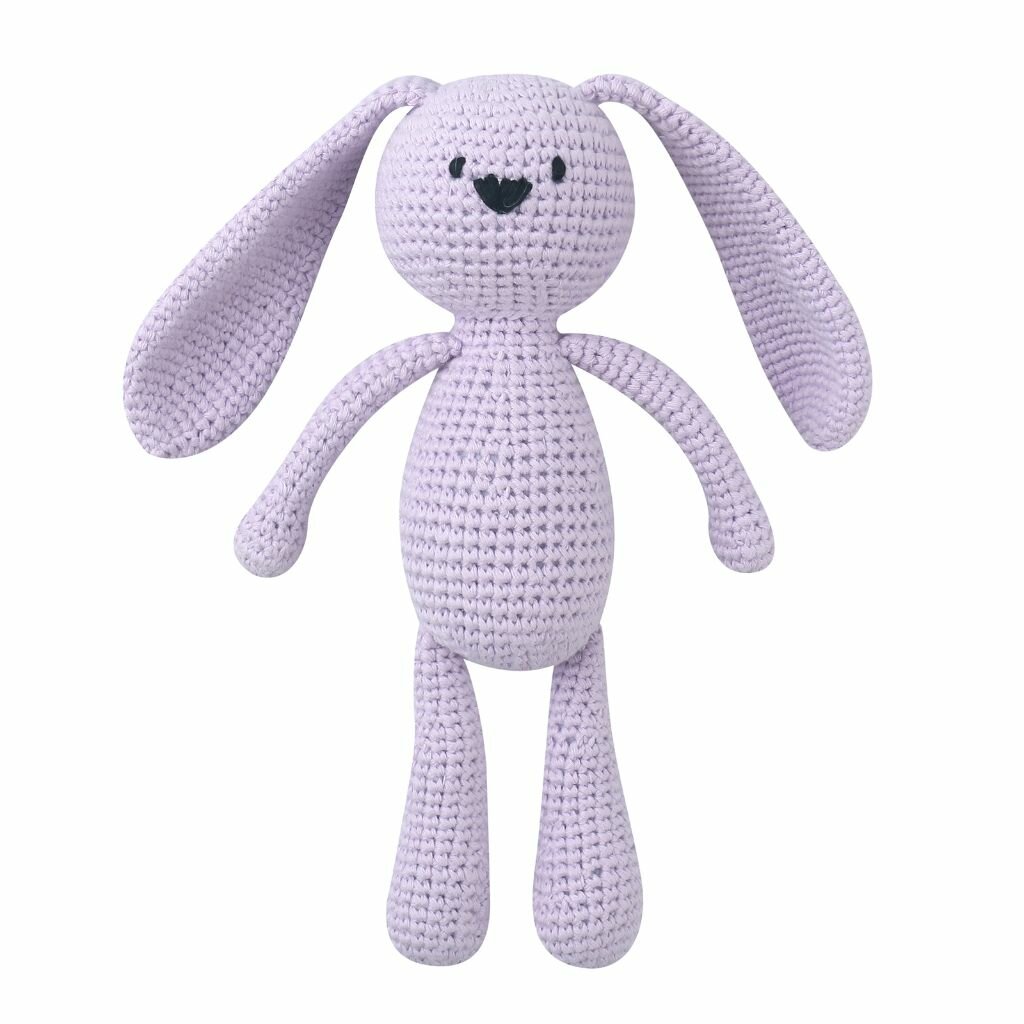 Кукла-утешитель с кроликом розового цвета W65-JR119