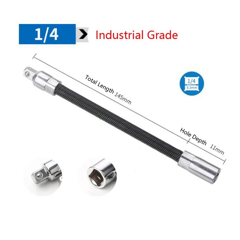 Гибкий удлинитель для гнезда OEMG 1/4" 3/8" 1/2" 1-4