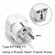 Адаптер розеток Type E/F CEE 7/7, 4.8mm EU Plug, 5pcs