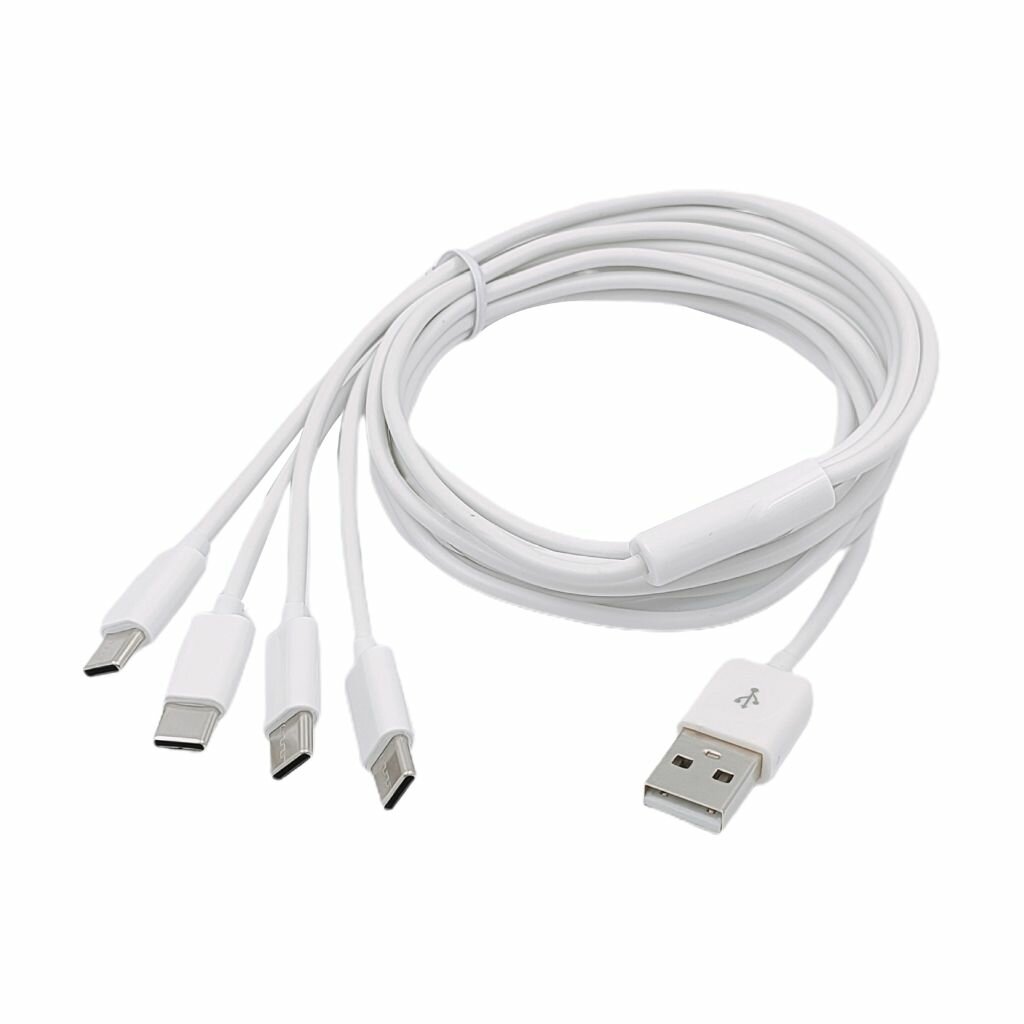 4-в-1 USB C сплиттер кабель с 4 Type-C разъемами