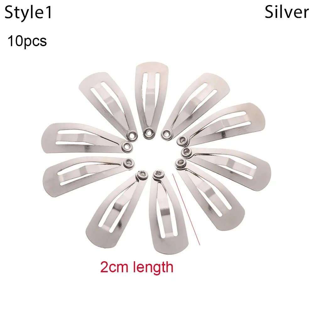 Металлические заколки для кукол, 10 шт. Silver