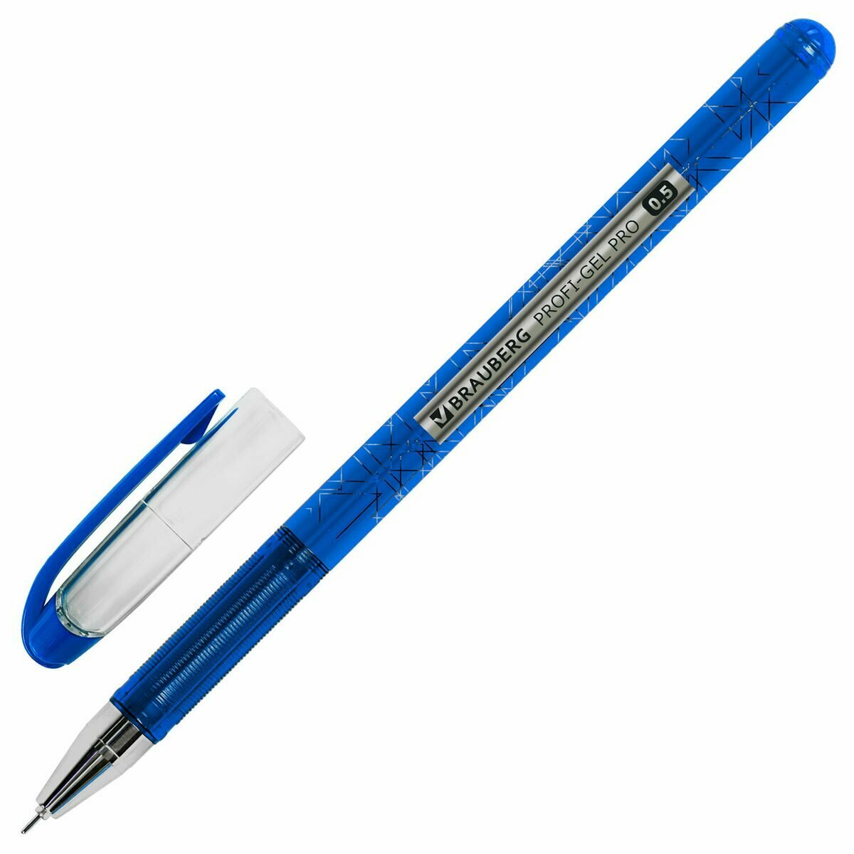 Ручка гелевая Brauberg Profi-Gel Pro (0.4мм, синяя) (144125), 12шт.