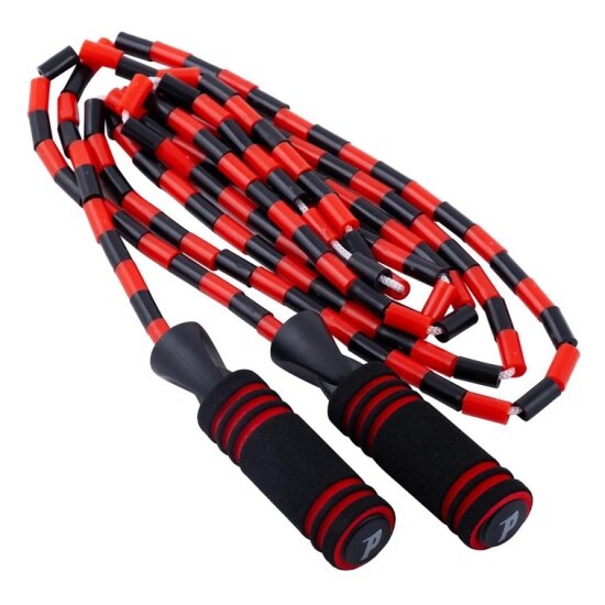 Скоростная скакалка Prctz в оплетке BEADED PLASTIC JUMP ROPE, 275 см. PF2401