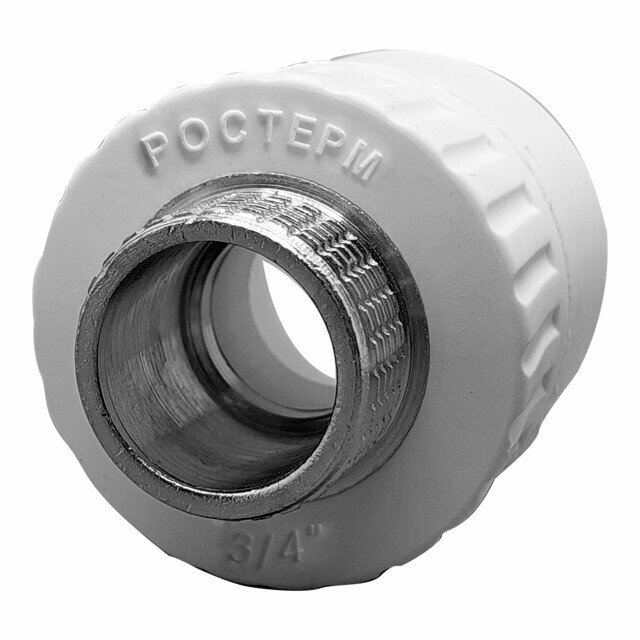 Ростерм муфта PPR комбинированная d32х3/4 НР соединение для водопровода