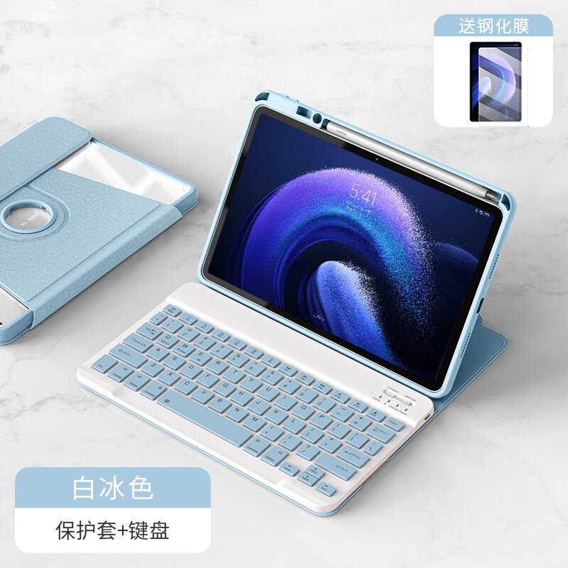 Поворотный на 360° защитный чехол, для Huawei MatePad Pro, испанская клавиатура, гнездо для пера