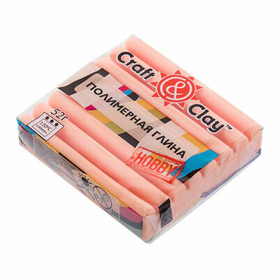 Полимерная глина "Craft&Clay" CCH 52 г, цвет 1034 персик 2 штуки