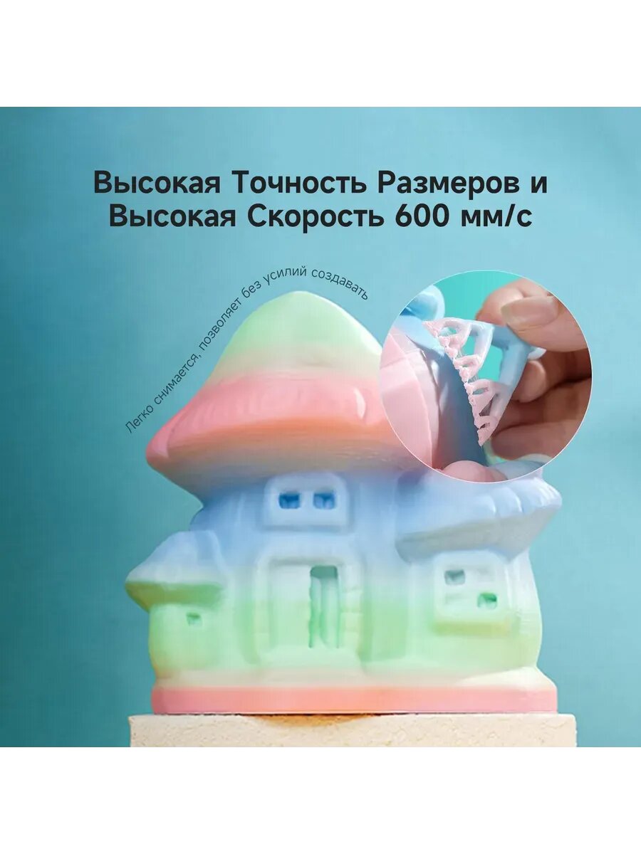 Hyper PLA пластик 1.75 мм радуга 1 кг – цветной градиент для 3D-печати — фото 1