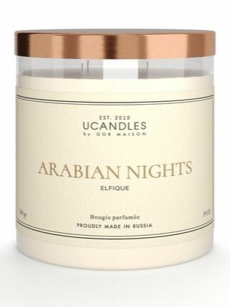 Свеча ароматическая Ucandles, Astoria Lux , 3 фитиля 800 мл.