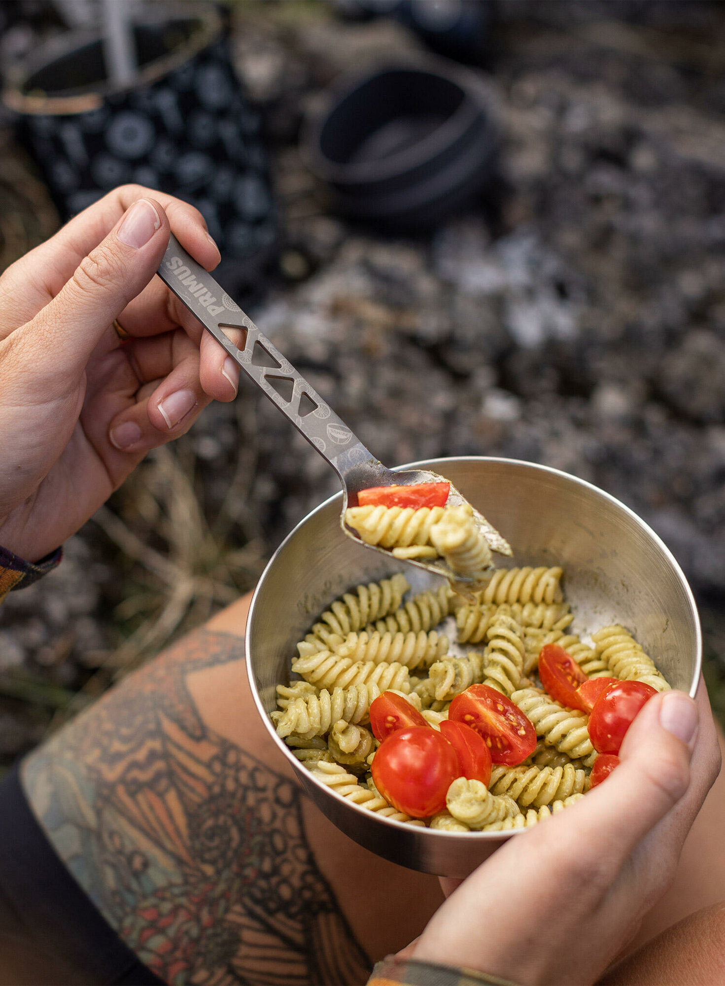 Decathlon Ложка-вилка-нож 3 в 1 Spork Primus TrailSpork Ti, серая