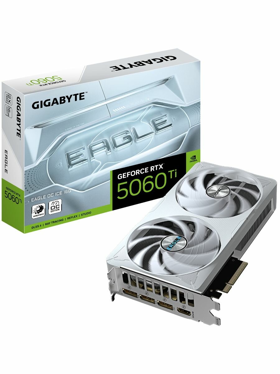 Видеокарта Gigabyte GeForce RTX 5060 Ti Eagle OC Ice 16G