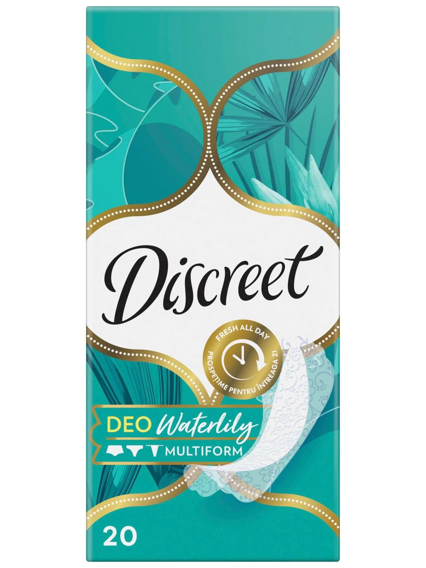 Discreet Прокладки Deo Water Lily Multiform Single, 20 шт