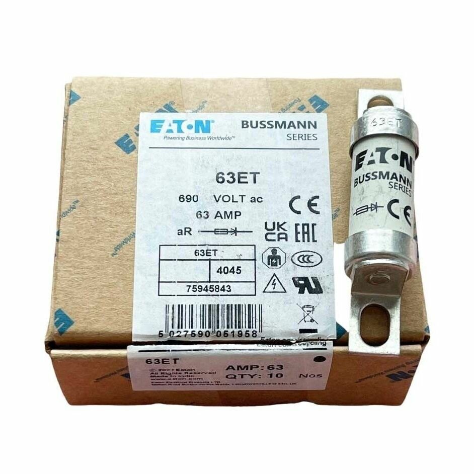 10шт Предохранитель BUSSMANN 63ET