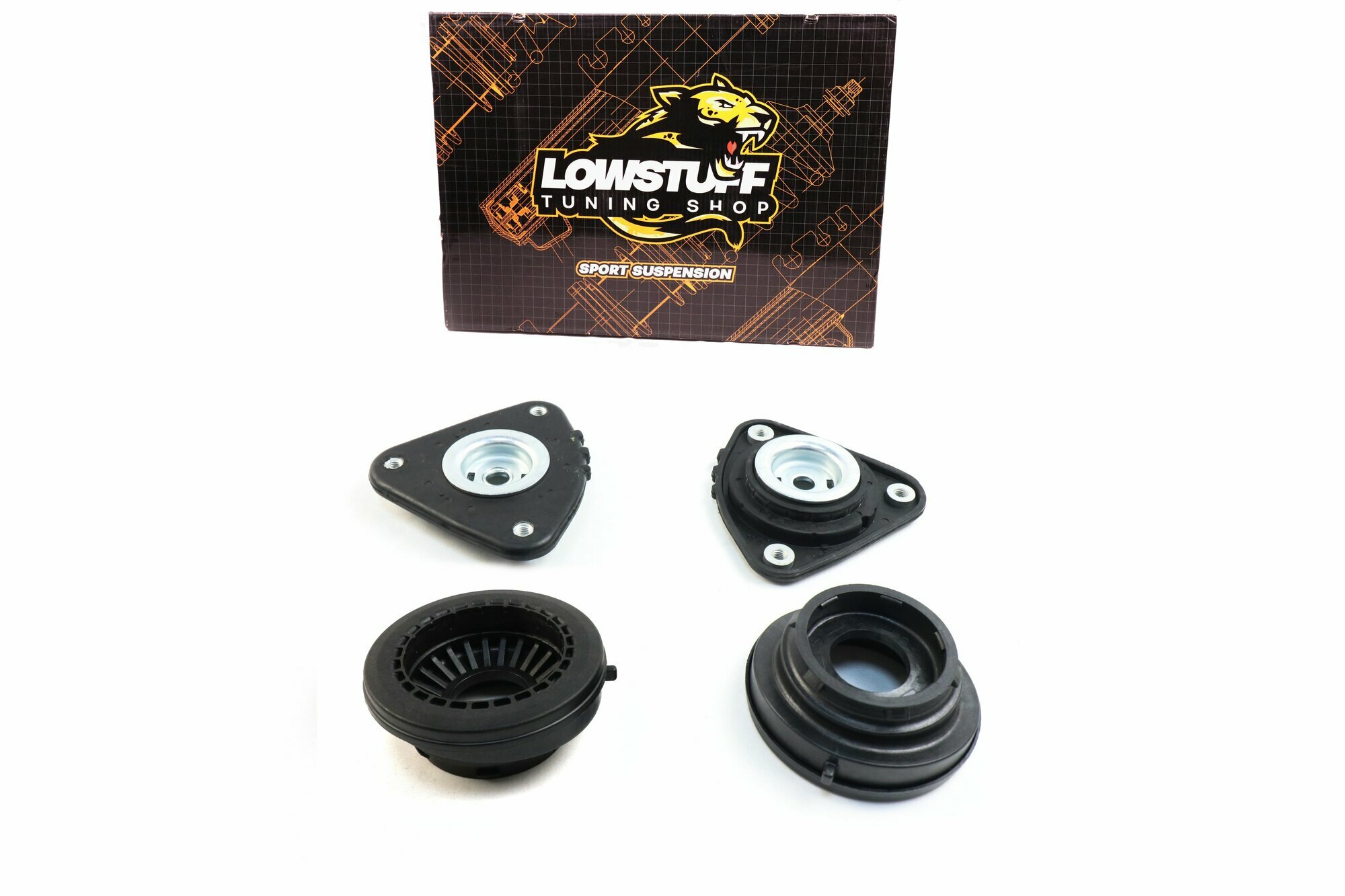 Ford Focus 2, Focus 3, C-MAX, Kuga DR, Mazda 3 BK 5 CR, Volvo C30 C70 II S40 II V50 пара верхних опор переднего амортизатора с опорными подшипниками LOWSTUFF 62FO0005