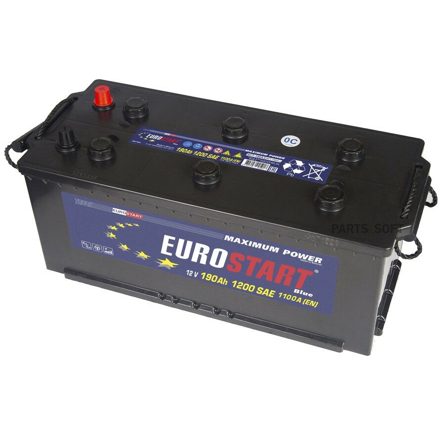 Аккумуляторная батарея EUROSTART Blue Professional 190Ah L+ (борт), 1200 A, 510x218x225 от официального дистрибьютора, EUROSTART, артикул EBT1903F