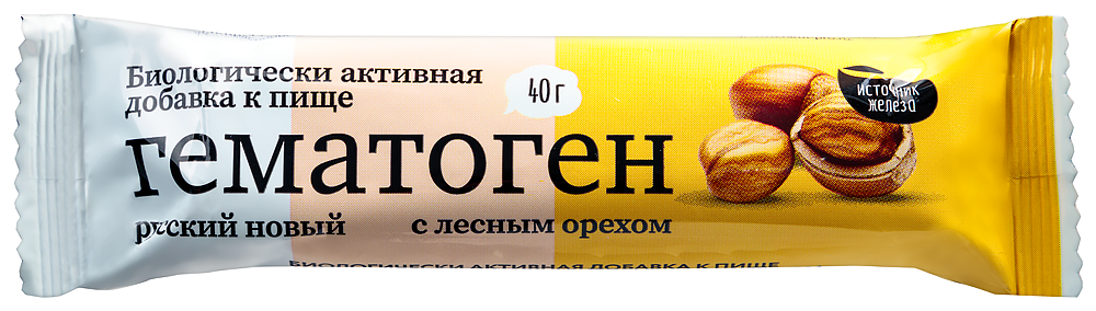 Гематоген русский новый С лесным орехом