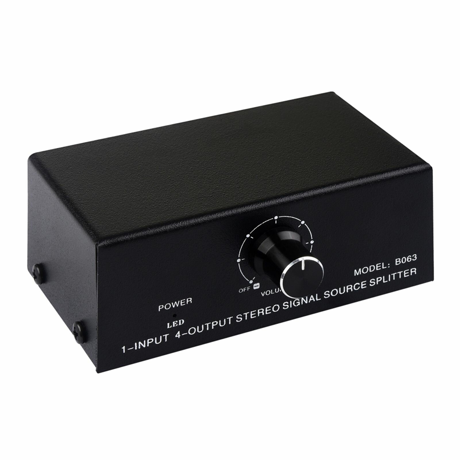 Аудиоразветвитель, 1 вход на 4 выхода, стерео, RCA, без потерь, питание USB 5В