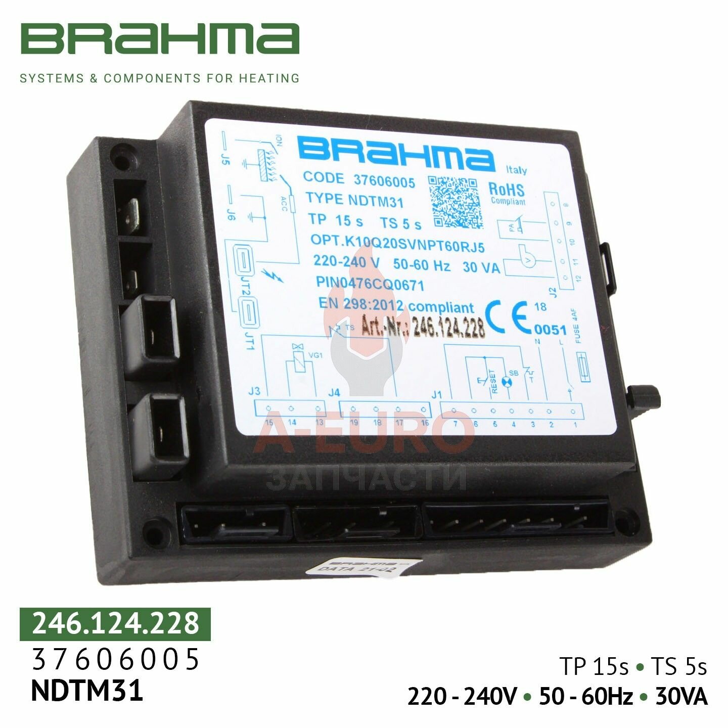 Блок управления горением Brahma NDTM31, 37606005