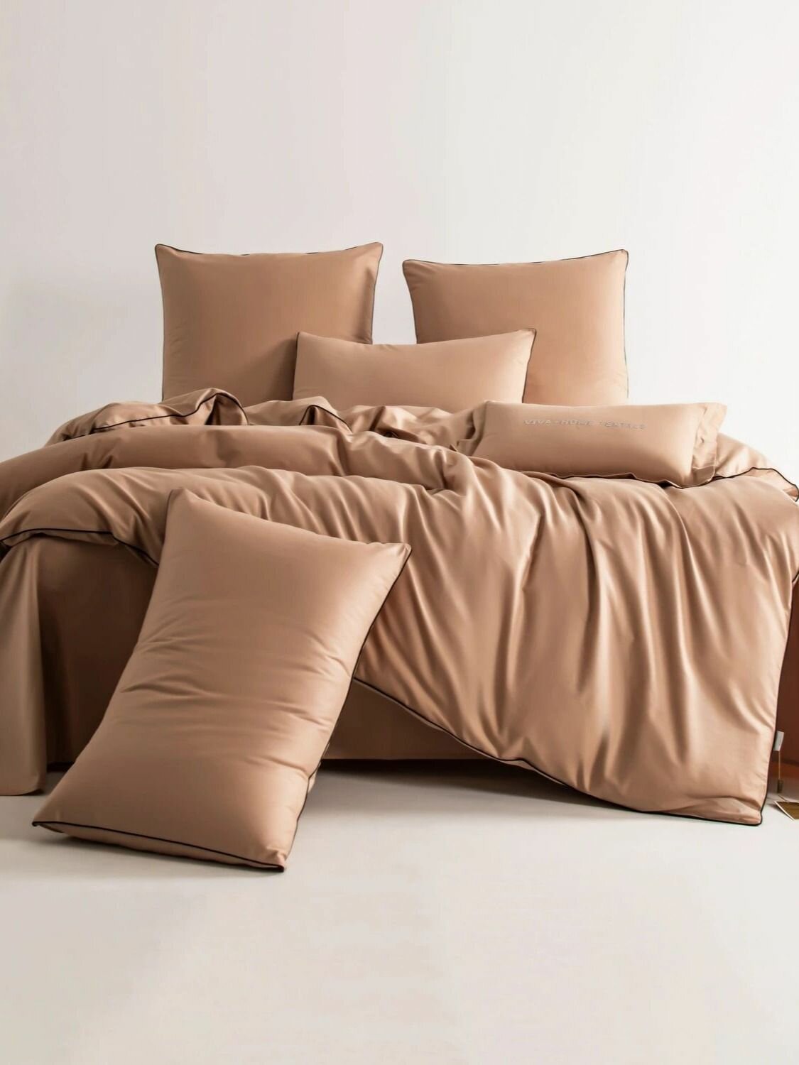 Комплект постельного белья Однотонный Сатин Элитный