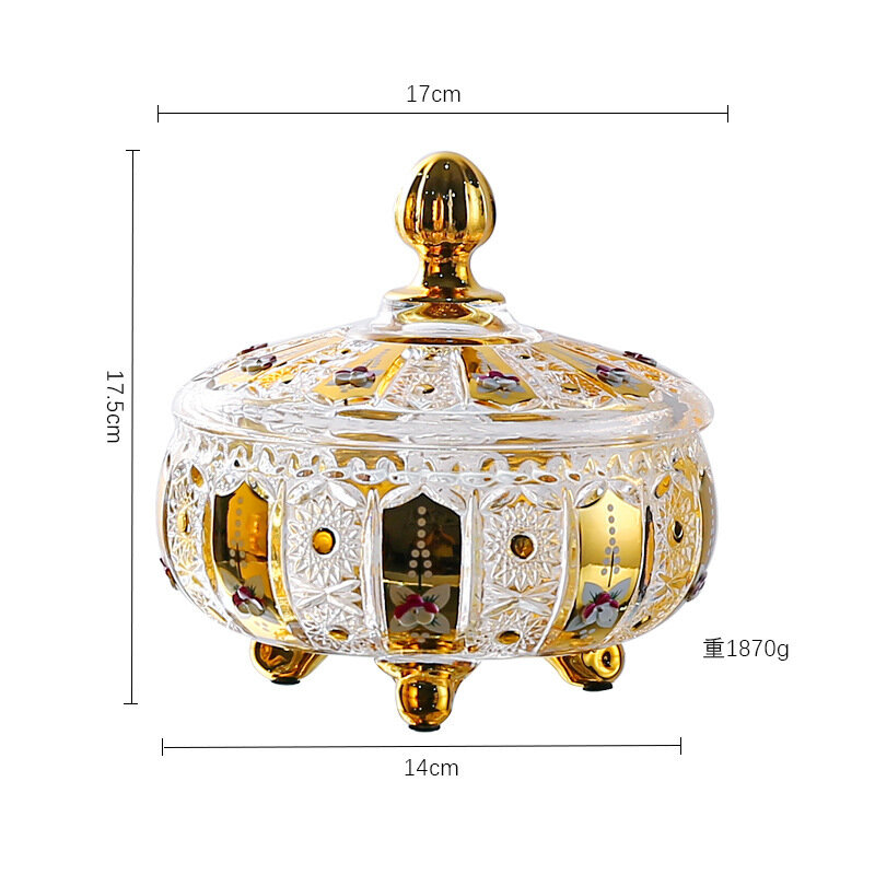 2026 Последняя роскошная позолоченная тарелка с подсолнухом и волнообразным краем, большая бочкообразная наклейка на стол, резная, трехногая, легкий роскошный стиль