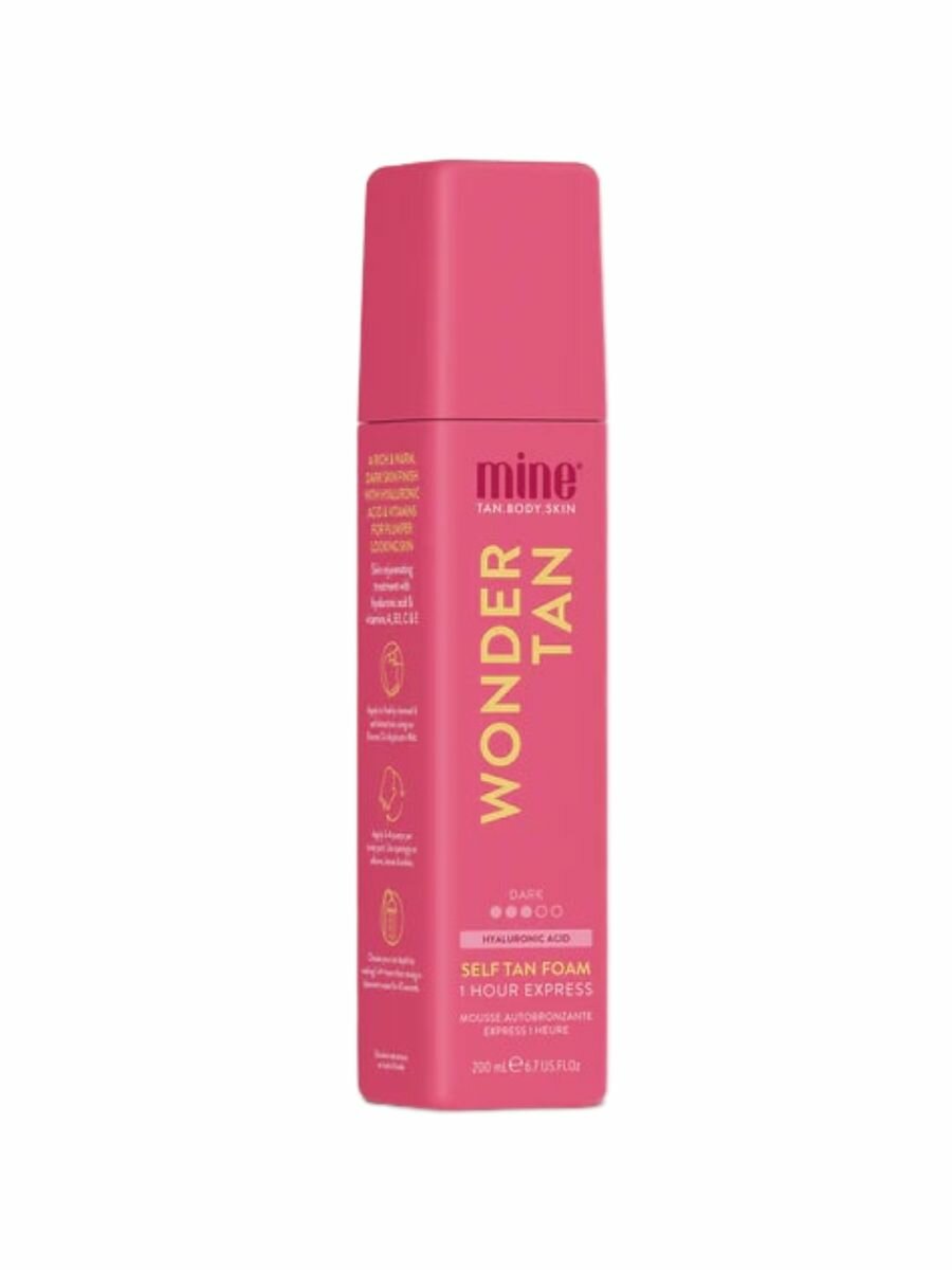 MineTan / Мусс-автозагар для моментального загара Wonder Tan Self Tan Foam 200 мл