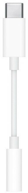 Адаптер Apple USB-C - 3.5 mm Headphone Jack Adapter, бел, MU7E2ZM/A