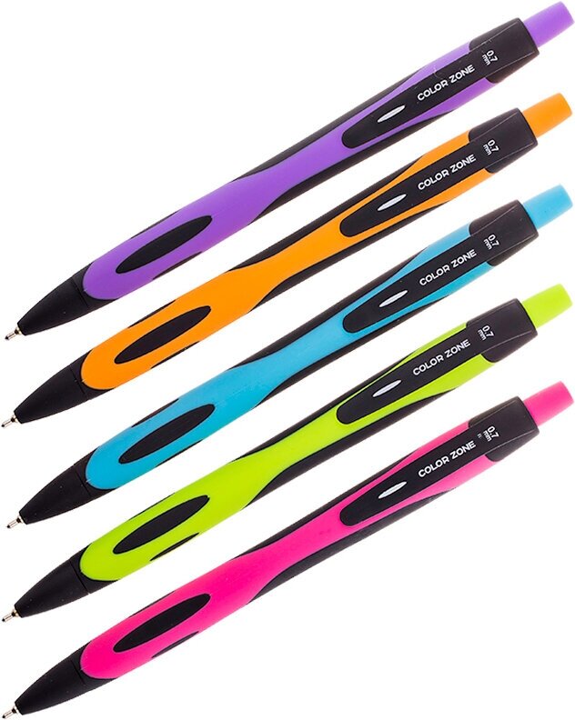 Berlingo Color Zone 0.7 мм CBm_70950 автоматическая шариковая ручка синий цвет чернил 1шт