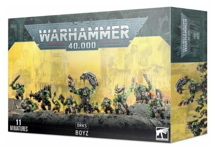 Набор миниатюр для настольной игры Warhammer 40000 - Ork Boyz