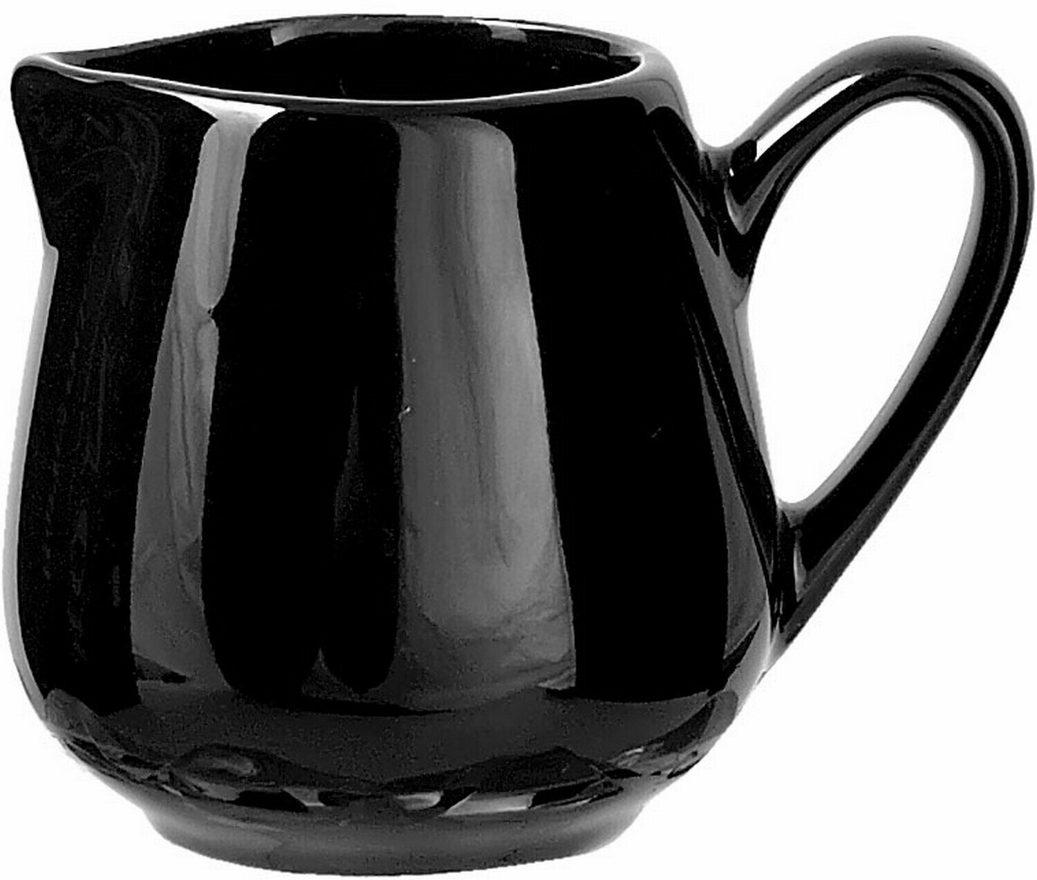 Молочник Kunstwerk 90мл, 85х40х60мм, фарфор, черный