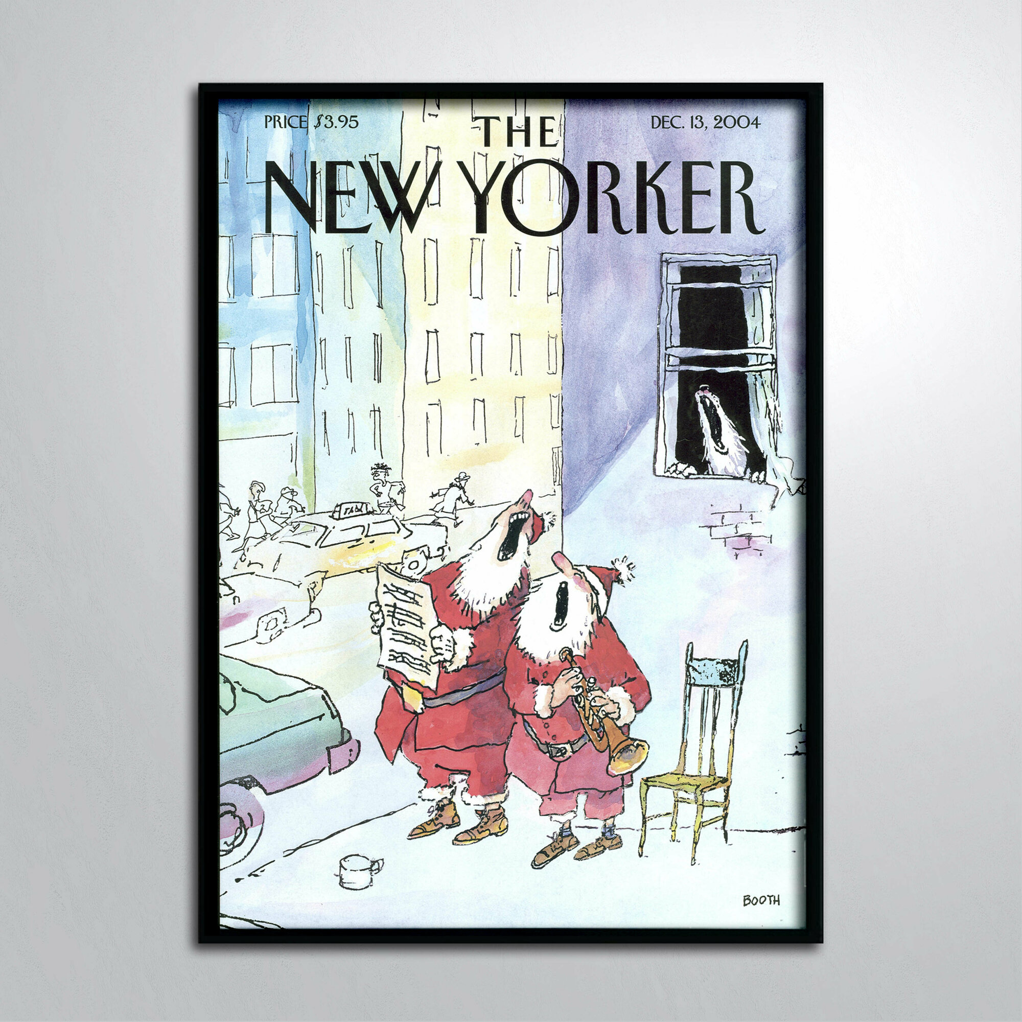 Постер без рамы/Постер для интерьера/Плакат Винтажный Журнал Нью Йоркер The NEW YORKER 13 декабрь 2004г
