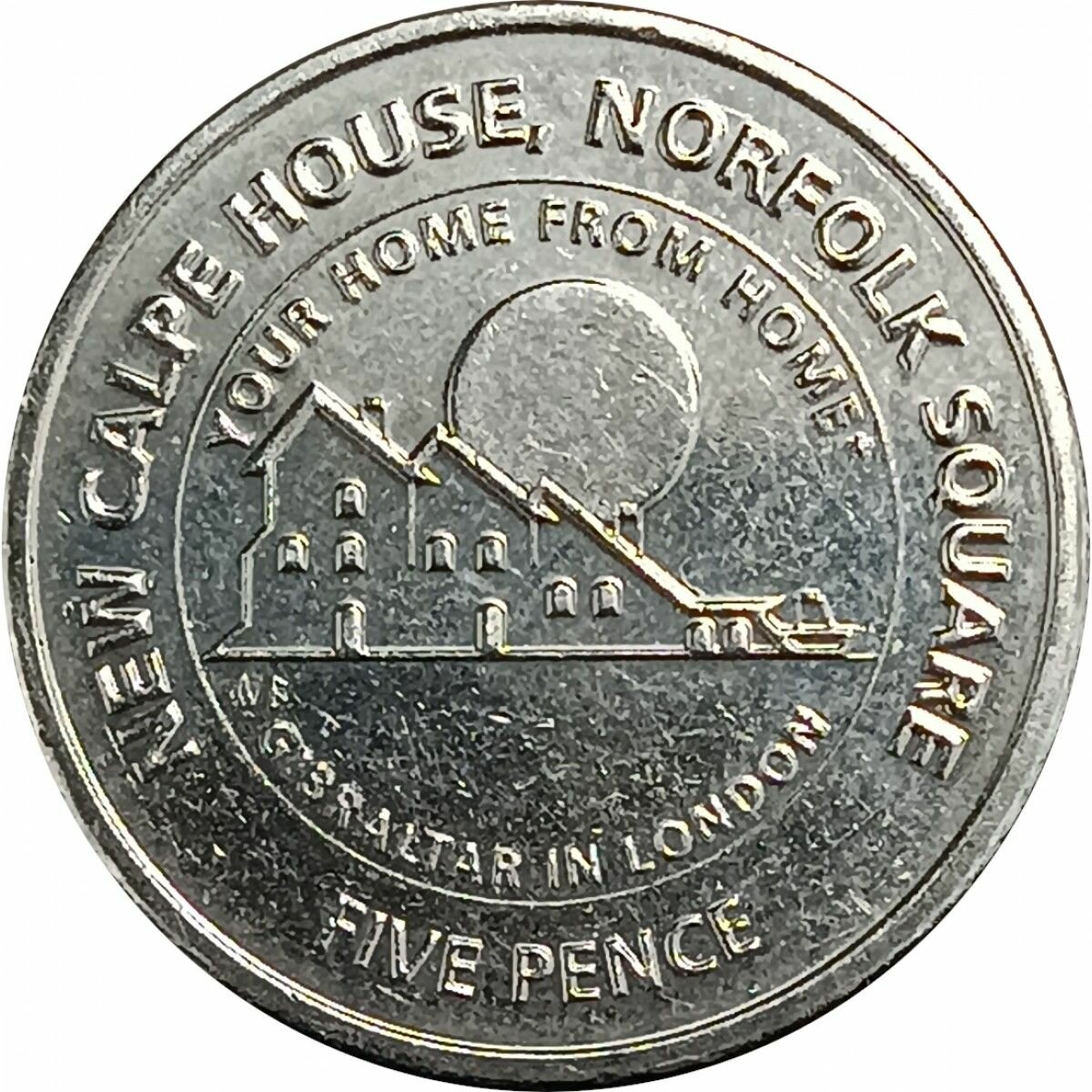 5 пенсов 2018 Гибралтар Новый Calpe House из оборота