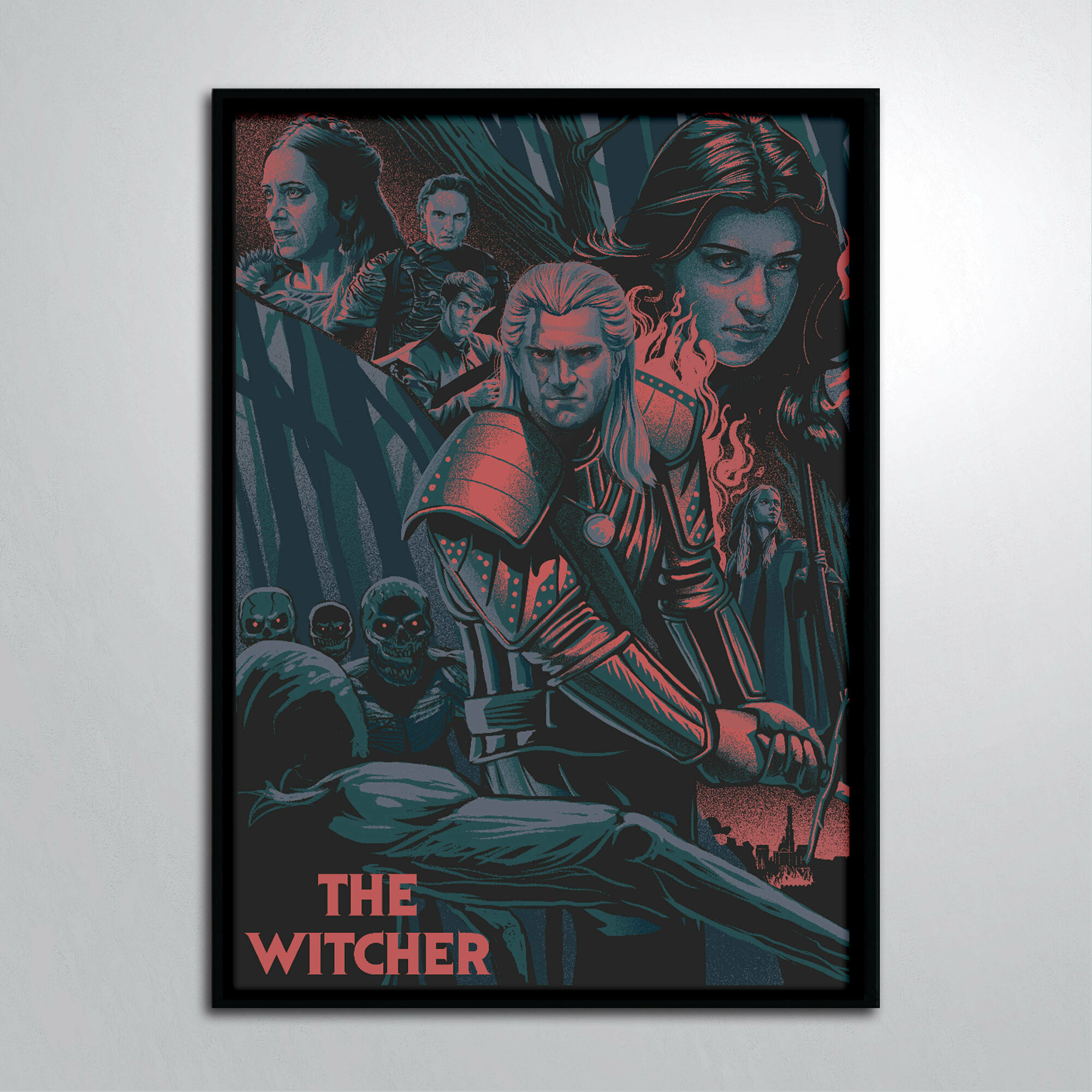 Постер без рамы/Ведьмак Битва The Witcher (А2/420х594)