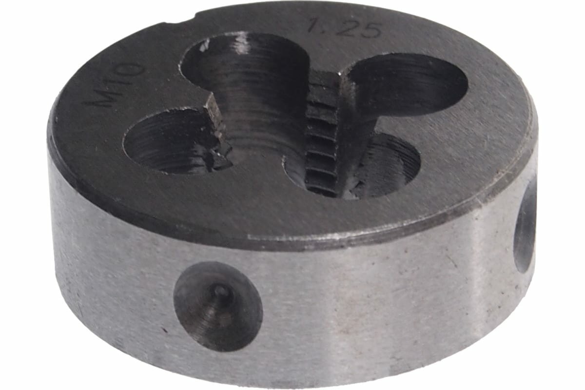 Плашка эврика ER-01012P, M10x1,25, диаметр 30 мм, пластиковый футляр