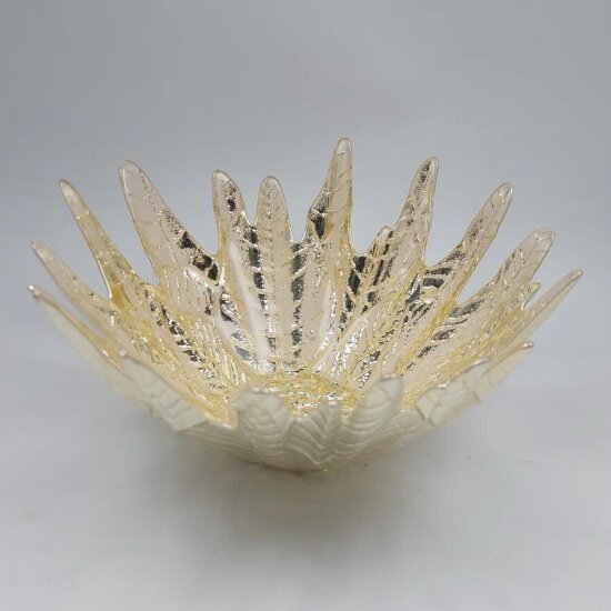 Блюдо Аксам "Ледяной Цветок" Золото 12 см (19308/G)