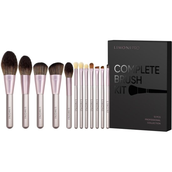 Набор кистей для макияжа Limoni Complete Brush Kit, 12 кистей