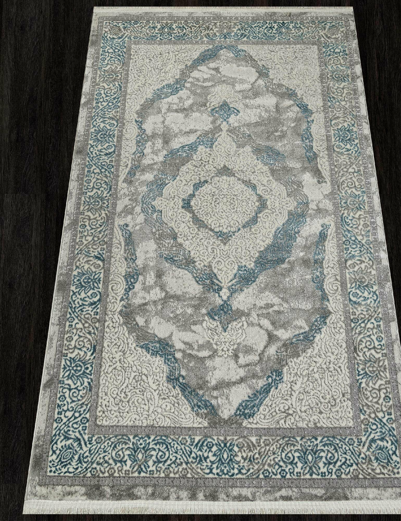 Ковер на пол в гостиную в спальню 77х150 см классический ворс 8 мм с бахромой 318355 KoverVDom