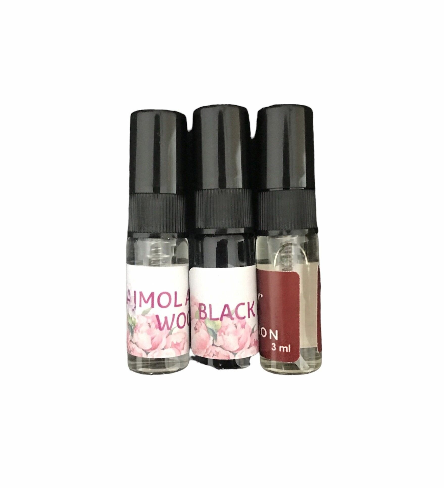 Духи масляные Ajmal Amber Wood 3 мл, Black Afgano 3 мл. и Cartier declaration 3 мл.