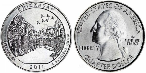 США 25 центов 2011 Квотеры Парки США 10 - Чикасо