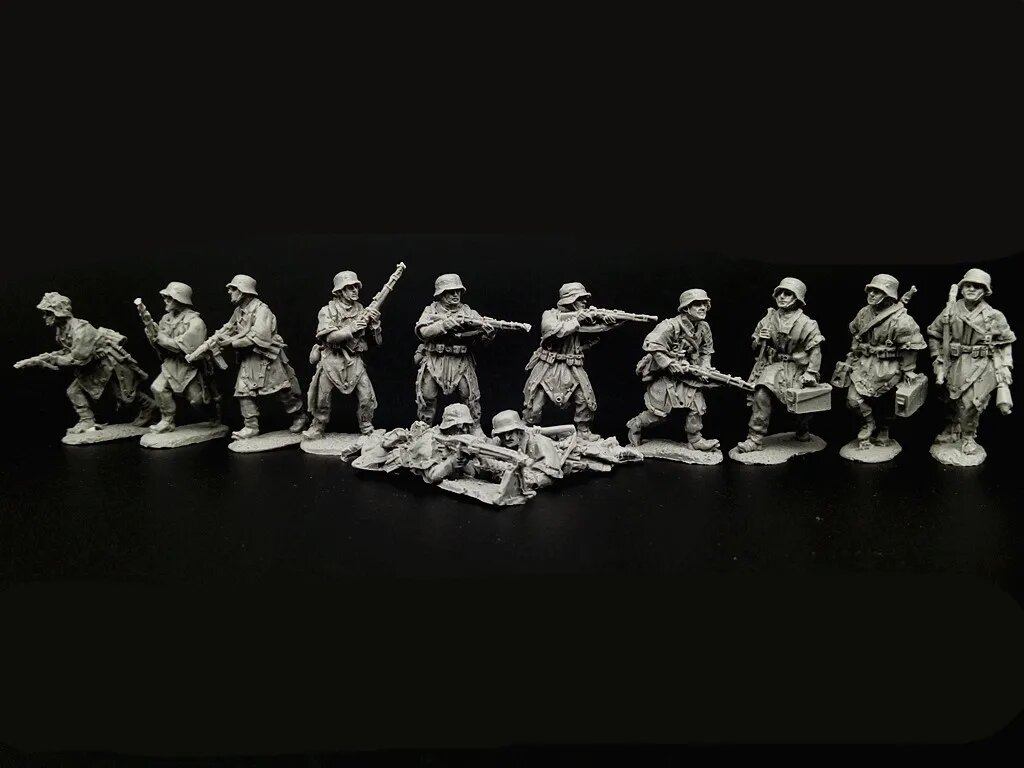 MODX набор для сборки миниатюр пехоты из смолы 1/72, 12 фигурок