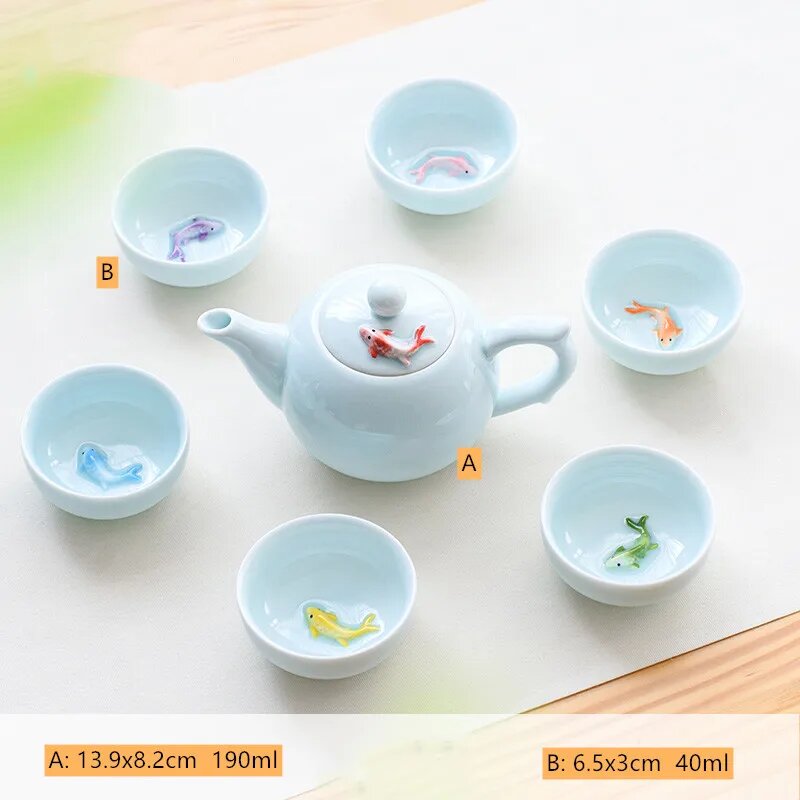 Керамический чайный набор JINGDE TEA SET