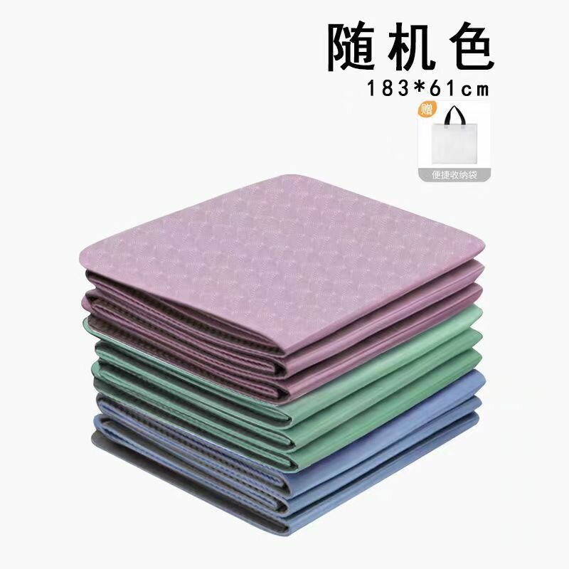 Складной коврик для йоги, портативный, утолщенный, нескользящий, фитнес-коврик для дома, коврик для сна для студентов, нескользящий коврик для сна для детей