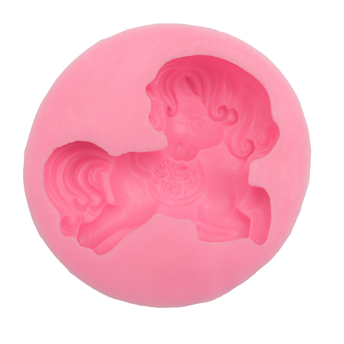 Молд силиконовый для шоколада, воска, мыла, гипса и эпоксидной смолы 'Пони', 9*9*3,5 см, Айрис