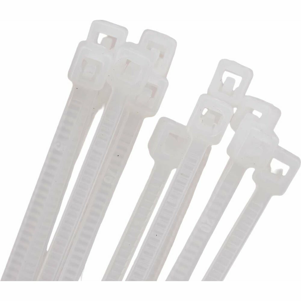 Хомут стяжка нейлоновая SUPRLAN 2x100мм белая (100pcs) 06-1001